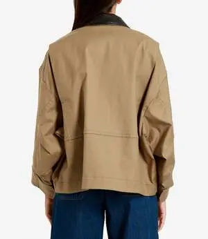 Max Mara Cotton Blend Canvas Coat