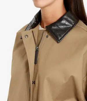 Max Mara Cotton Blend Canvas Coat