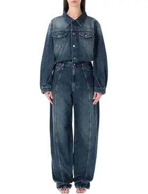 HAIKURE Amber Denim Jumpsuit - Intense Blue