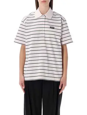 Remain Birger Christensen Striped Polo Shirt