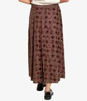 Max Mara Sequined Poplin Skirt