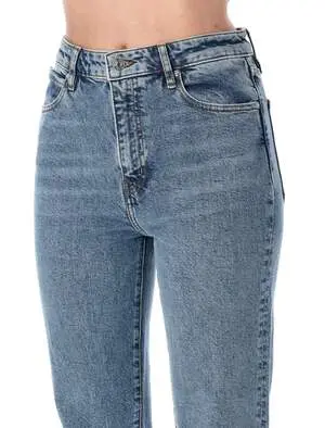 FRAME High-rise Straight-leg Jeans