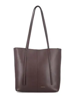 BY MALENE BIRGER Abilso Leather Tote Bag - Carafe Brown