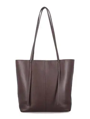 BY MALENE BIRGER Abilso Leather Tote Bag - Carafe Brown