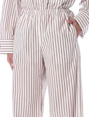 BY MALENE BIRGER Striped Cotton Trousers