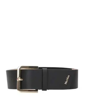 Max Mara Leather Belt - Black