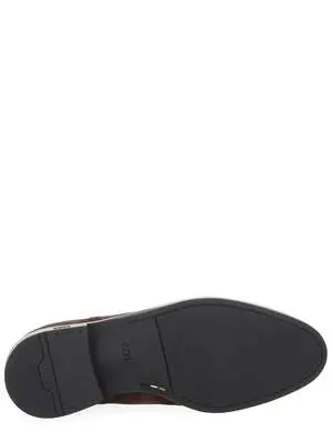 BOSS Leather Chelsea Boot - Brown