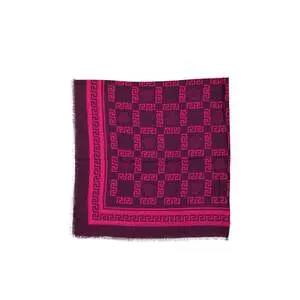 Versace Foulard Square Scarf - Purple