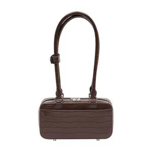 SELF-PORTRAIT Mini Leather Shoulder Bag - Brown