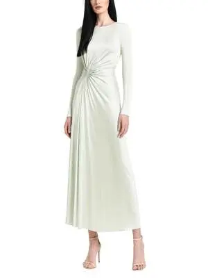 Victoria Beckham Twist Waist Long Dress - Ivory
