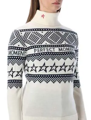 Perfect Moment Merino Wool Turtleneck Sweater