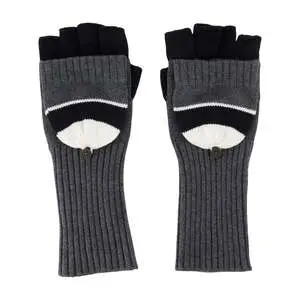 CHARLES JEFFREY Animal Fingerless Gloves - Grey