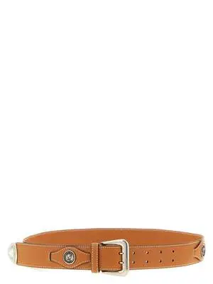 Ermanno Scervino Logo Coin Belt - Brown