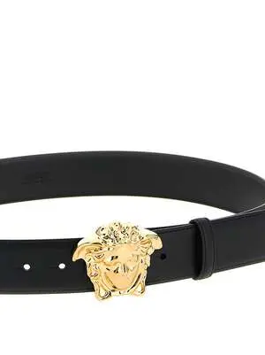 Versace Medusa Buckle Leather Belt
