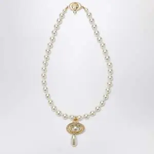 VIVIENNE WESTWOOD Pearl Choker With Orb Pendant - Metal