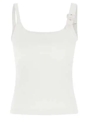 COURREGES Buckle 90's Top - White