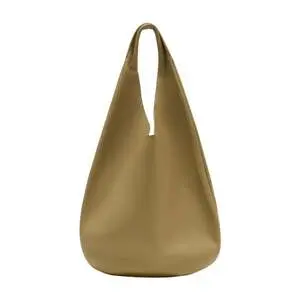 A.p.c. Le Neige Leather Shopper Bag - Beige