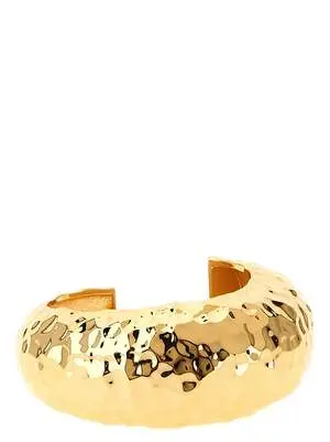 SELF-PORTRAIT Hammered Cuff Bracelet - Gold