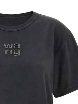 Alexander Wang Hotfix Logo T-shirt - Black