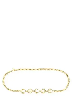 Chloé Script Jewel Belt - Gold