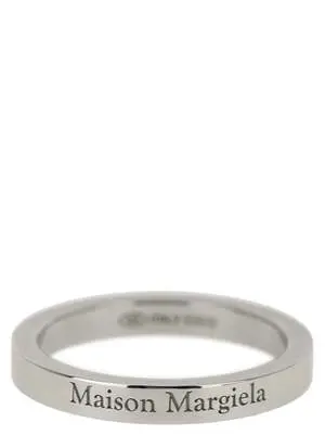 MAISON MARGIELA Logo Band Ring - Silver