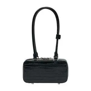SELF-PORTRAIT Mini Leather Shoulder Bag - Black