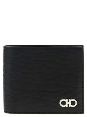 FERRAGAMO Gancini' Wallet - Black