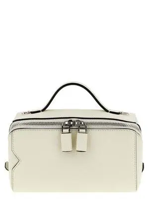 VALEXTRA V-line Crossbody Bag - White