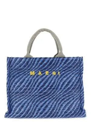 Marni Raffia Handbag - Blue