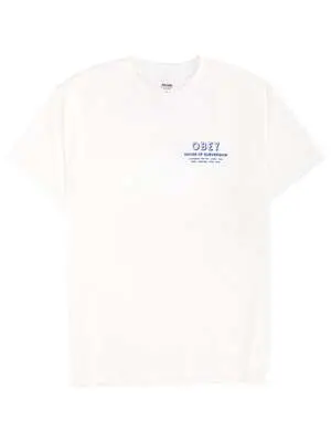 Obey House Of Subversion' T Shirt - White