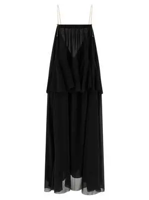Silk Chiffon Evening Maxi Dresses