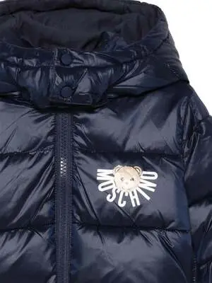 Moschino Jacket With Logo - Blue