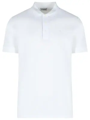 Burberry Eddie' Cotton Polo Shirt - White