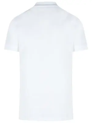 Burberry Eddie' Cotton Polo Shirt - White