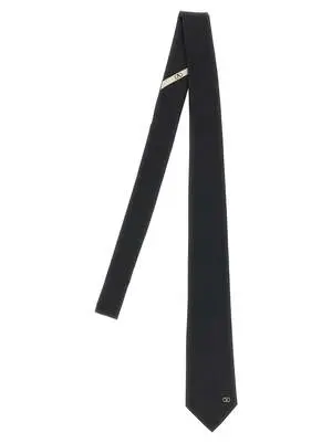 Valentino Garavani Valentie' Neck Tie - Black