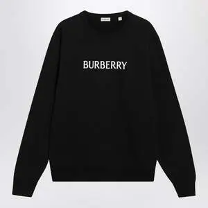 Burberry Cotton Terry Effect Sweatshirt - Black