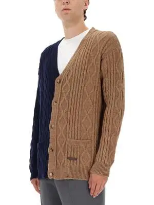 Moschino Bicolor Cardigan - Brown