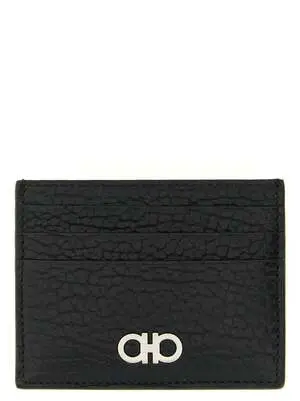 FERRAGAMO Gancini' Card Holder - Black
