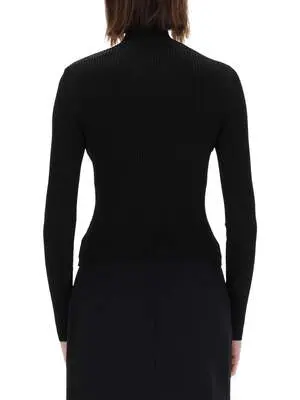 Versace Ribbed Top With Buckle