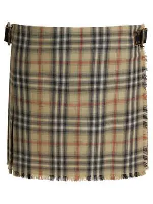 Burberry Wool Check Mini Kilt