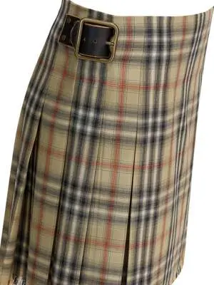 Burberry Wool Check Mini Kilt