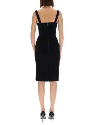 Versace Baroque' Buckled Dress