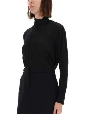 Versace Shirt With Draped Collar
