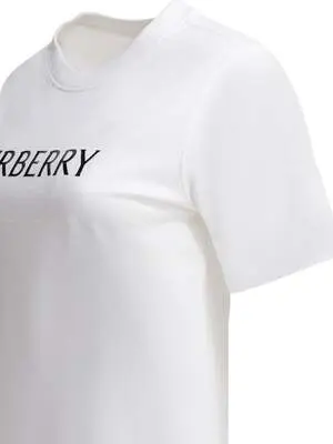 Burberry Cotton T-shirt With Logo - White