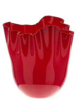 VENINI Fazzoletto' Large Vase - Red