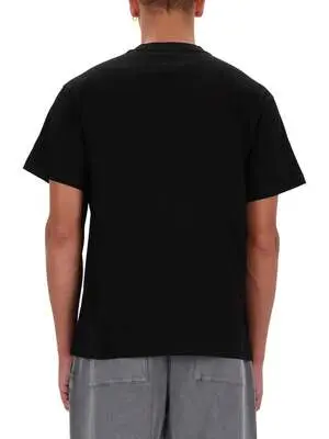 Versace Small Square Logo T Shirt - Black