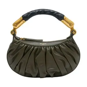 Balmain Mini Leather Bag - Green