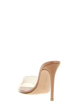 GIANVITO ROSSI Elle Patent Leather And Glass Sandals