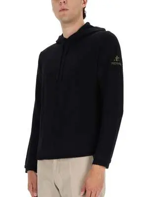 Premiata Hooded Virgin Wool Shirt - Black