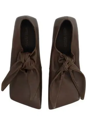 UMA WANG Leather Lace Up Shoe - Grey